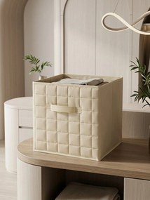 Sinsay - Skládací úložný box s prošívaným čelem - béžová