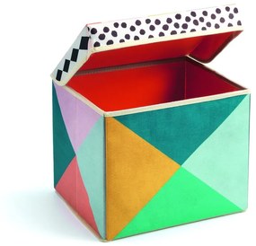 Pestrobarevná krabička na hračky Djeco