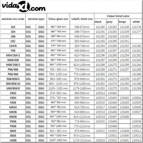 Zatemňovací roleta šedá M08/308 GGL a GGU 131270