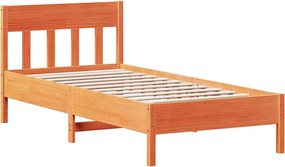 Postel bez matrace voskově hnědá 90 x 200 cm masivní borovice 3301877