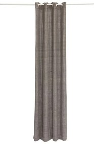 Lněný závěs RIKKE hnědý 140x250 cm
