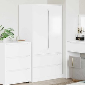 Šatní skříň se dveřmi Bílý 79,5 x 49 x 156 cm Dřevěný materiál 3406245