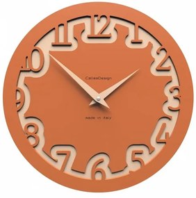 Designové hodiny 10-002 CalleaDesign Labirinto 30cm (více barevných verzí) Barva terracotta(cihlová)-24
