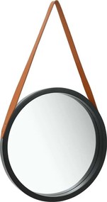 vidaXL Nástěnné zrcadlo s popruhem 40 cm [320360] Barva: Bílá