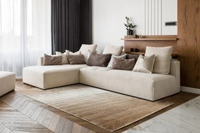 Dywany Łuszczów, Kusový koberec Flim 007-B2 Stripes beige, 120x160, béžová, ložnice