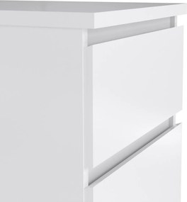 FALCO Komoda Simplicity 233 bílý lesk