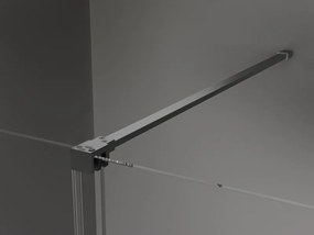 Mexen Velar, posuvné dveře do otvoru typ Walk-In 100 cm, 8mm čiré sklo, grafitová matná, 871-100-000-03-66