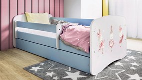 XXXLutz POSTEL PRO DĚTI A MLÁDEŽ 80/160 cm, modrá, bílá MID.YOU - Dětské pokoje sestavy - 00214200022T