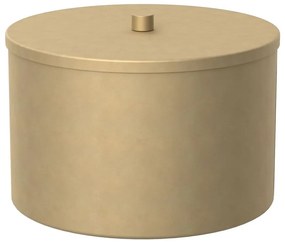 Luminex Úložná kovová krabice 12x17,5 cm zlatá LU8090