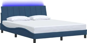 Rám postele bez matrace Hanko modrý 160 x 200 cm textil 3310474