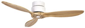 Exo 1074A-VX35B-01-57 stropní reverzní ventilátor Mistral DC, bílý, javorové dřevo, ø132cm