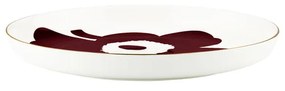 Servírovací talíř Juhla Unikko Wine Red 32 cm Marimekko