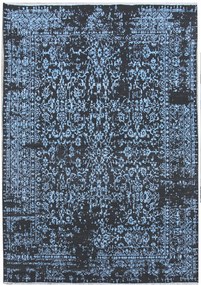Diamond Carpets India, Ručně vázaný kusový koberec Diamond DC-JK 1 Denim blue/aqua, 180x275, modrá, chodba / předsíň