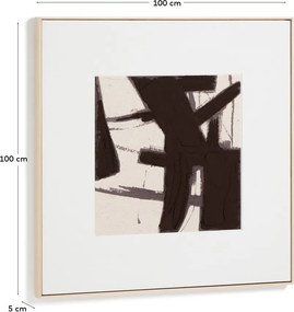 Ručně malovaný obraz s rámem/na plátně 100x100 cm Arilan – Kave Home