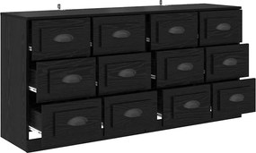 Konzole 2 ks Černý dub 70 x 35,5 x 67,5 cm Kompozitní dřevo 3402667