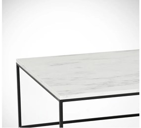 Designový konferenční stolek Oihane 75 cm bílý mramor