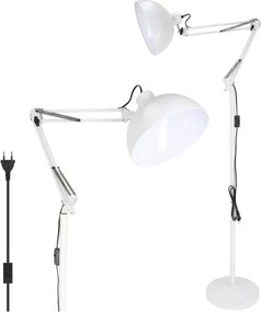 BRILAGI - Flexibilní stojací lampa TASKER 1xE27/60W/230V 157 cm bílá