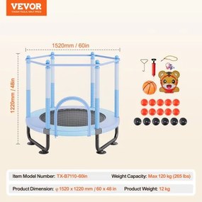 152,4 cm trampolína pro děti Mini trampolína pro batolata – DWYXBC60YCDW6KFK8V0