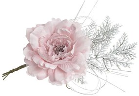 zimní růže s jehličím větší - světlá růžová