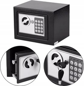 RETOO Elektronický trezor s PIN kódem Retoo E058 - černý