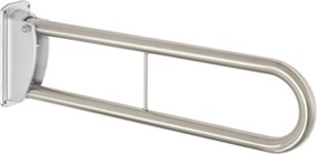 Deante Vital příslušenství, nástěnné sklopné kovové madlo 760 mm, ocel kartáčovaná, NIV_041D
