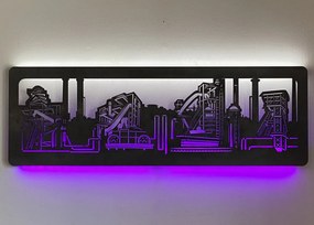 Li-Go "Železárny" světelný RGBW obraz 230V 120x40 cm provedení povrchu: bílá