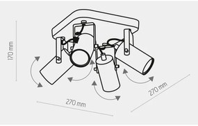 Bodové svítidlo REDO 4xGU10/10W/230V bílá
