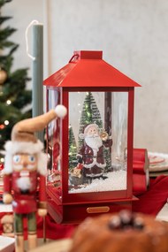Lucerna Santa Claus, LED podsvíceni, 38 cm