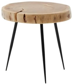OnaDnes -20% Dřevěný odkládací stolek Kave Home Eider II. 45 cm