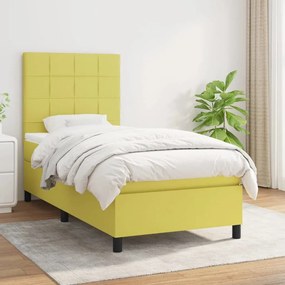vidaXL Box spring postel s matrací 90x200 cm textil [3141748] Barva: světle šedá