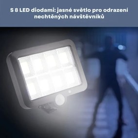 EasyMaxx Solární reflektor s detektorem pohybu 11113