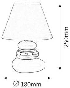 Rabalux 4948 - Stolní lampa SALEM 1xE14/40W/230V