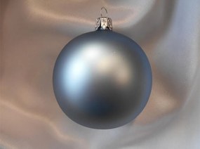 Vánoční ozdoby Velká vánoční koule 4 ks - modrá matná