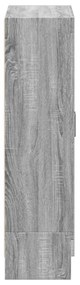Petromila Knihovna šedá sonoma 82,5 x 30,5 x 115 cm kompozitní dřevo