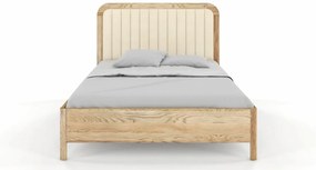 Dubová postel s čalouněným čelem Modena - retro olej   Dub retro 140x200 cm