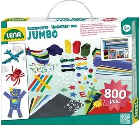 Lena Kreativní kufřík Jumbo modrý / 800ks / od 6 let
