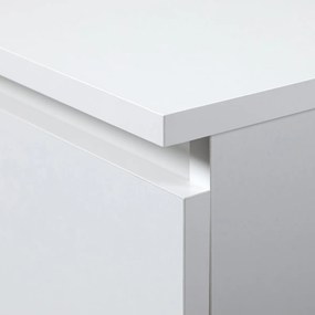 Rohový psací stůl B20 bílý pravý