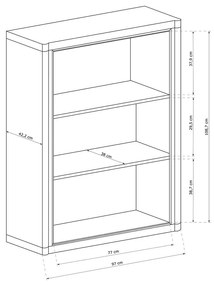 Obývací stěna DALLAS t - sestava B - trufla
