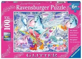 Ravensburger Třpytivé puzzle Úžasní jednorožci / 100 dílků / od 6 let