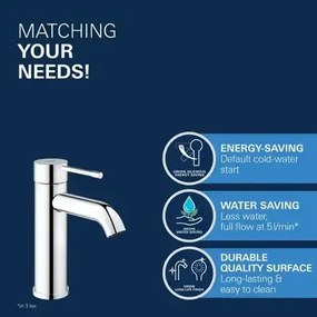 Grohe Essence New - Umyvadlová baterie s výpustí Push-Open chrom