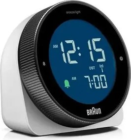 Braun BC24 bílá / Digitální budík / LCD / DCF (Rádiem řízené) / 1x AA