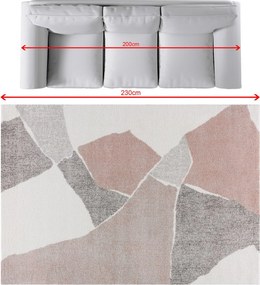 Koberec Softness cream/nude rose 160x230 cm