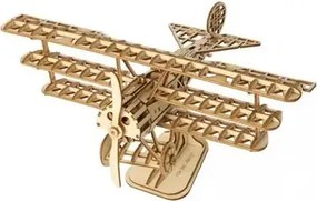 RoboTime dřevěné 3D puzzle Historické letadlo / od 8 let / 145 dílků /