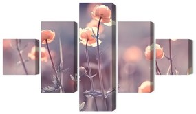 Vícedílný obraz Jarní 3D Květiny Nedostatek Nedostatek Plátno Canvas 200x120