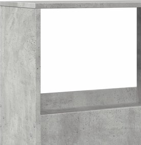 Dělicí stěna betonově šedá 100 x 33 x 155,5 cm kompozitní dřevo 3309567