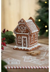 Vánoční perníková chaloupka s Led světýlky Gingerbread House - 15*12*17cm/  3*AAA