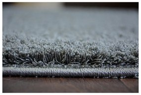 Luxusní kusový koberec Shaggy Azra šedý 2 kruh 100cm