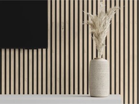 Mexen Lam-B, stěnové lamely 275 × 31,5 cm, HDF deska 4 mm, dub perlový, S100-275317-2812-058