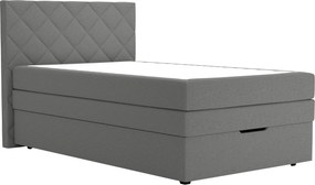 XXXLutz POSTEL BOXSPRING, 120/200 cm, šedá Blanar - Postele s úložným prostorem - 002648016001