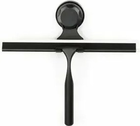 Compactor Bestlock Black Držák s koupelnovou stěrkou s přísavkou černá